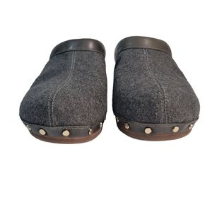Dr. Scholl's | Shoes | New Dr Scholls Moment Nickle Wool Wood Clogs ...